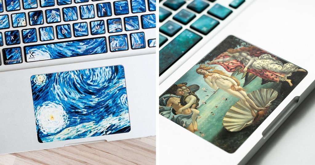 Nálepky na notebook, ktoré ho premenia na umelecké dielo